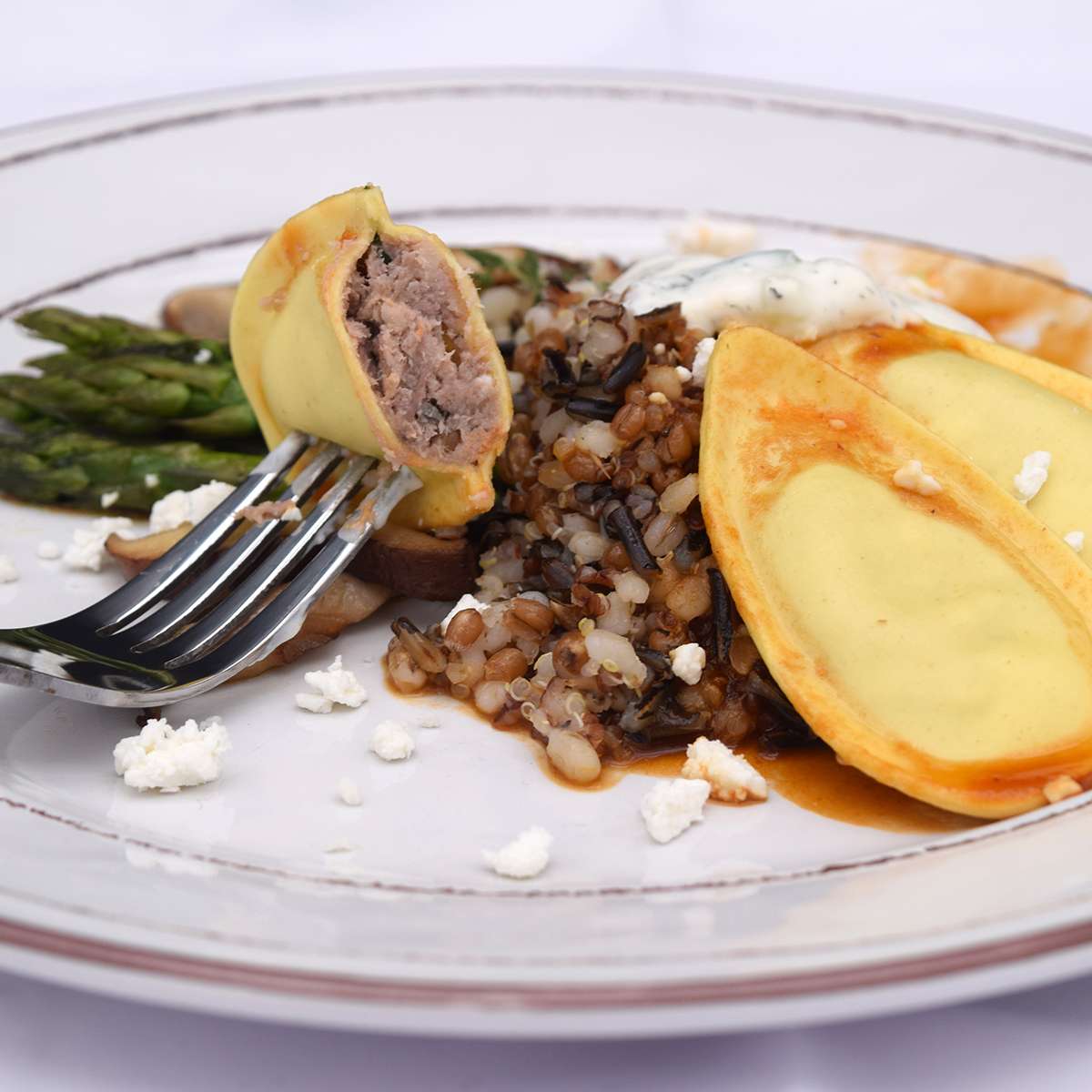 Lamb and Ancient Grains Ravioli